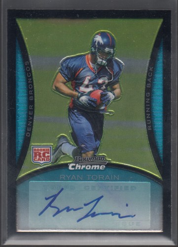 RYAN TORAIN 2008 Bowman Chrome Rookie Autographs #BC79 Signed RC Denver ...