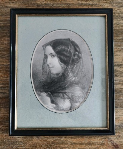 Felon Joseph (1818-1896) Engraving Portrait Of Woman, Napoleon III ...