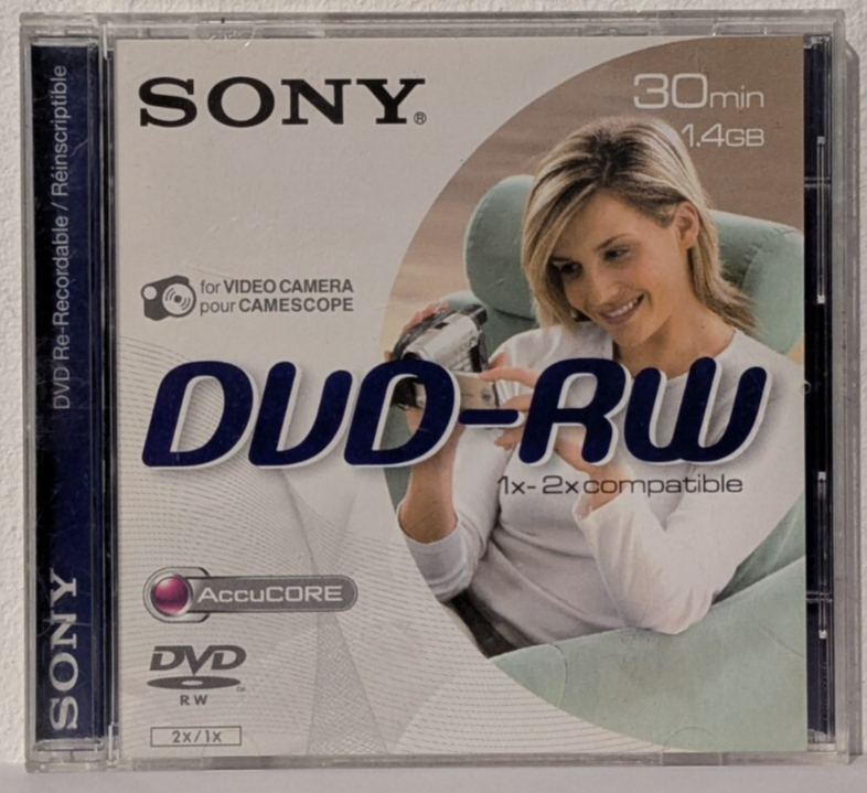 Sony DVD-RW DPW30A2 30 MIN Video Camera Handy Cam Camcorder Mini DVD-RW ...