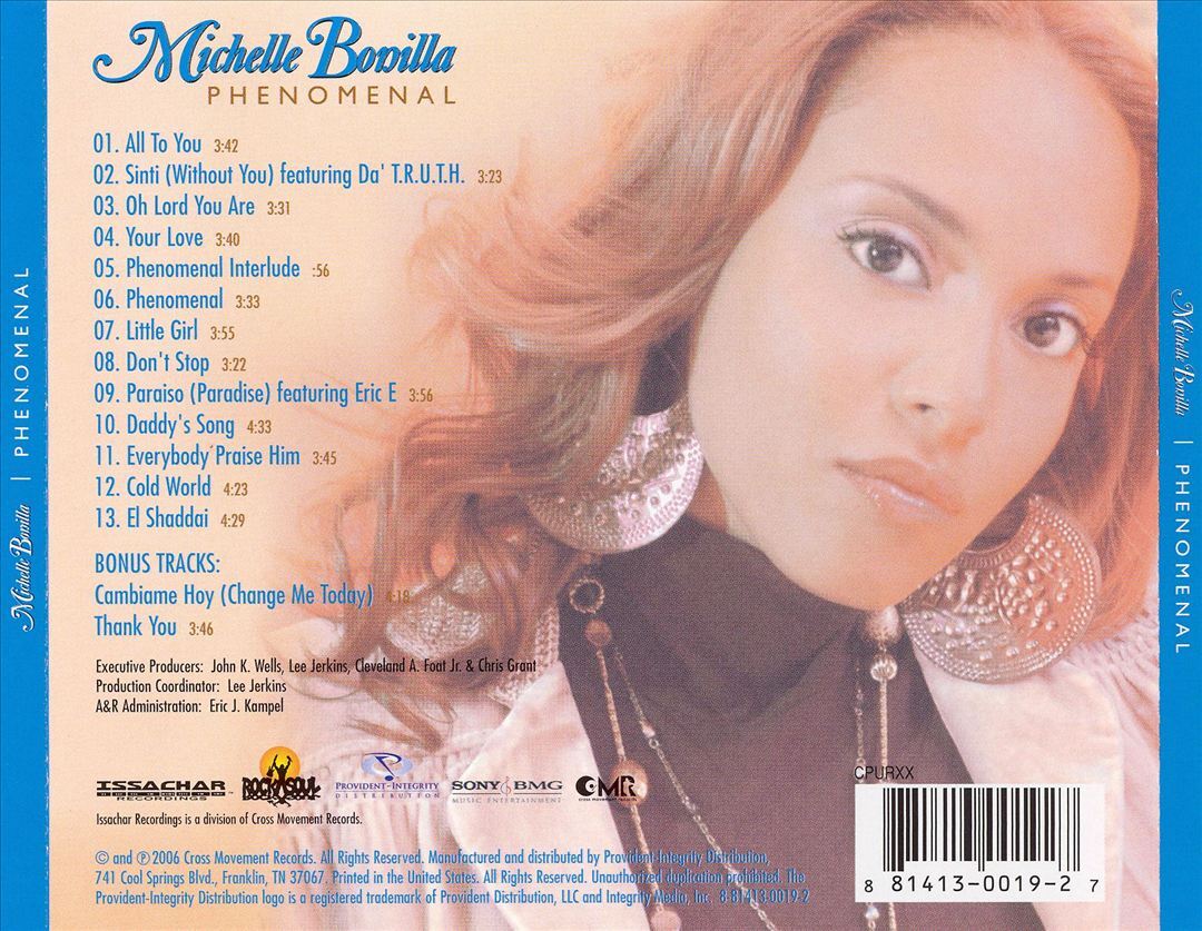 MICHELLE BONILLA - PHENOMENAL NEW CD 881413001927| eBay