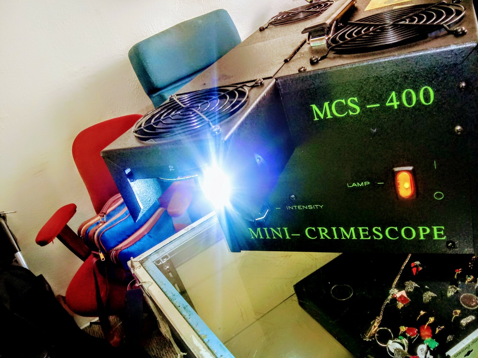 SPEX Mini--Crime Scope 400 Kit and Ultraviolet Light Source | eBay