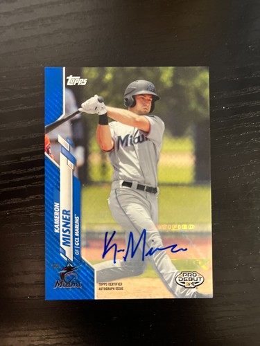 Pro Debut rookie card SP short print 85/150 Kameron Misner auto BLUE ...