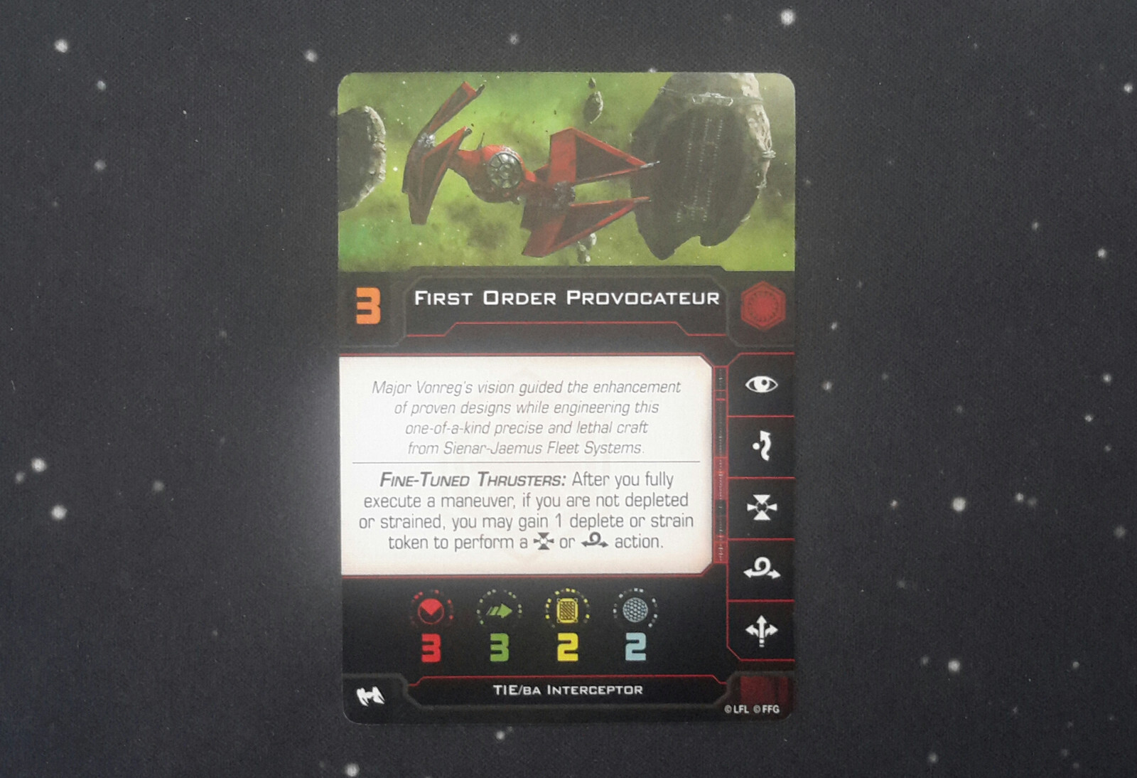 Star Wars: X-Wing v2.0 FIRST ORDER Tie/Ba Interceptor PILOT CARDS/SHIP TOKENS | eBay