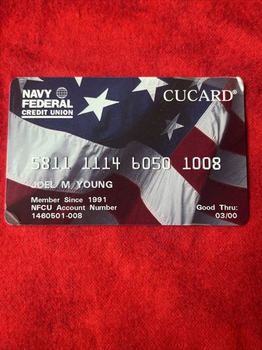 COLLECTIBLE NAVY FEDERAL CREDIT UNION CUCARD BANK CARD (EXPIRED 2000 ...