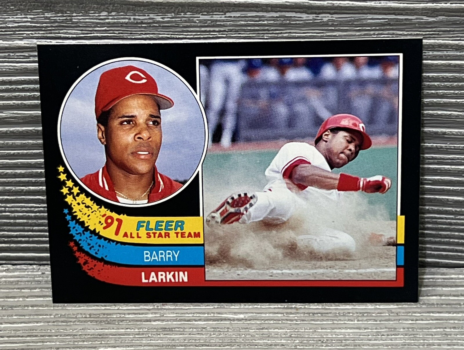 1991 Fleer All-Stars Barry Larkin #2 Cincinnati Reds MLB Baseball Card ...