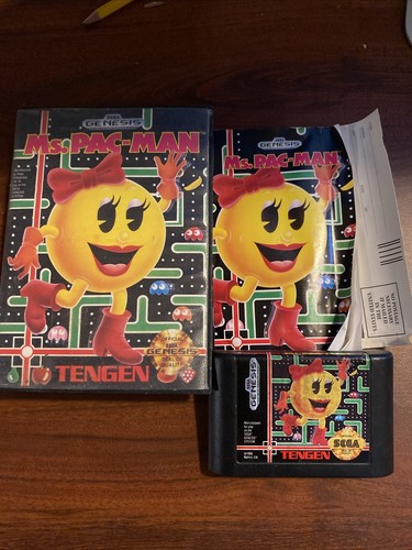 Ms. Pac-Man (Sega Genesis, 1991) Complete 31763030508| eBay