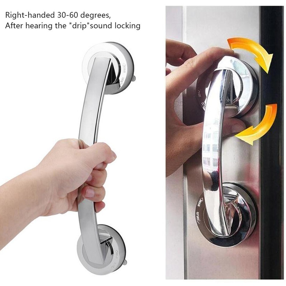 Bath Safety Handle Suction Cup Handrail Grab Bathroom Grip Tub Shower ...