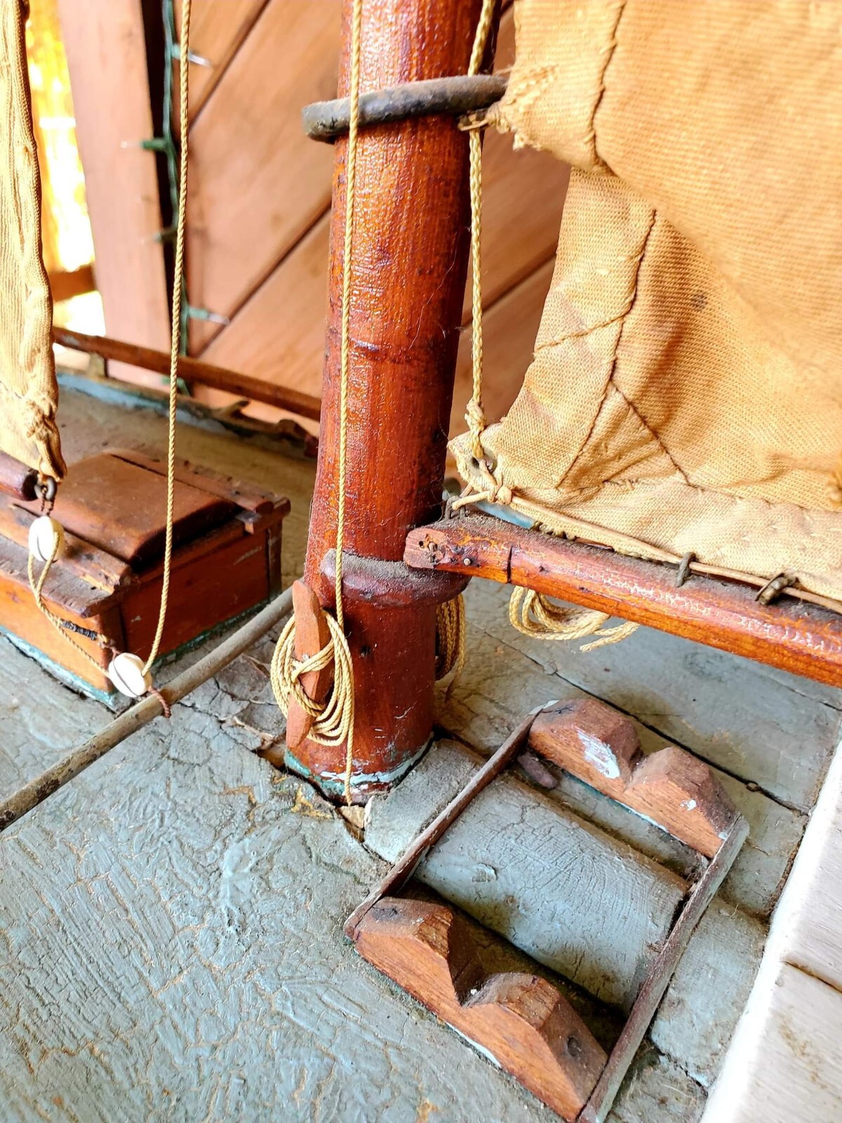 Antique HUGE 51" J.A. Willey Skipjack Chesapeake Bay Wooden Model Ship ...