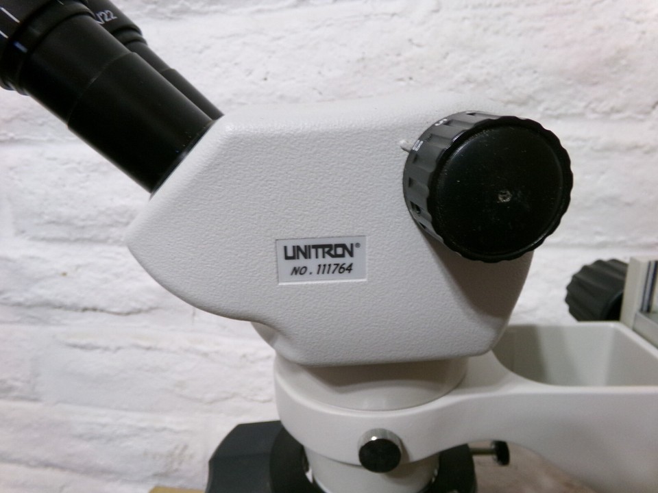 Unitron Z850 Stereo Microscope and Pole Stand with 140 Ring light AS IS ...