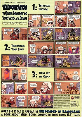CARTOON POSTER~Albert Einstein Teleporation Comic Strip Time Travel ...