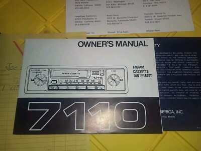 VTG Old School 80s Alpine 7110 Shaft Knob Car Stereo Cassette Tape Deck ...