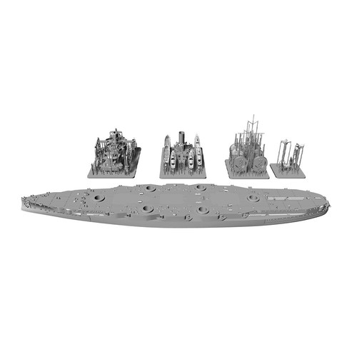 SSMODEL SS700519 1/700 Military Model Kit SMS Nassau Class Westfalen ...