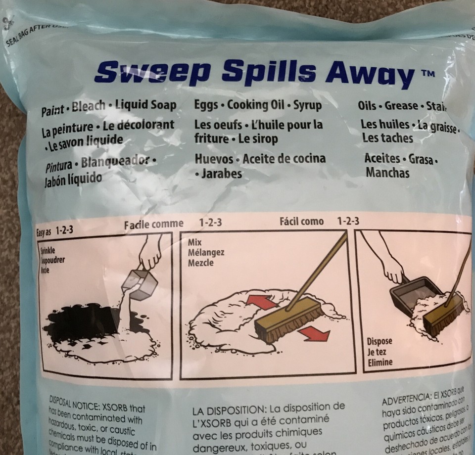 Xsorb LARGE New Sealed 6qt.(5.67L) Xb212 Spill Clean-Up Absorbent | eBay