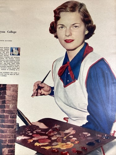 Macon GA Print Article 1952 AJC Wesleyan Women Gary Still Stroupe ...