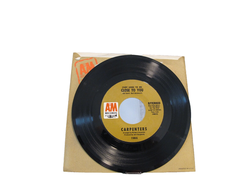 45 RECORD - THE CARPENTERS - CLOSE TO YOU | eBay