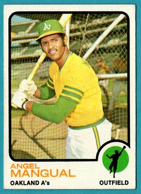 1973 Topps Angel Mangual Oakland Athletics #625 | eBay