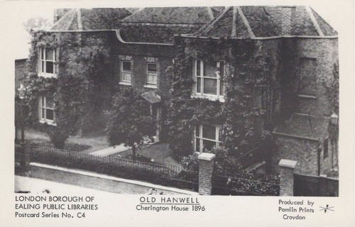 London Postcard-Old Hanwell, Cherington House 1896 - SW756 | eBay