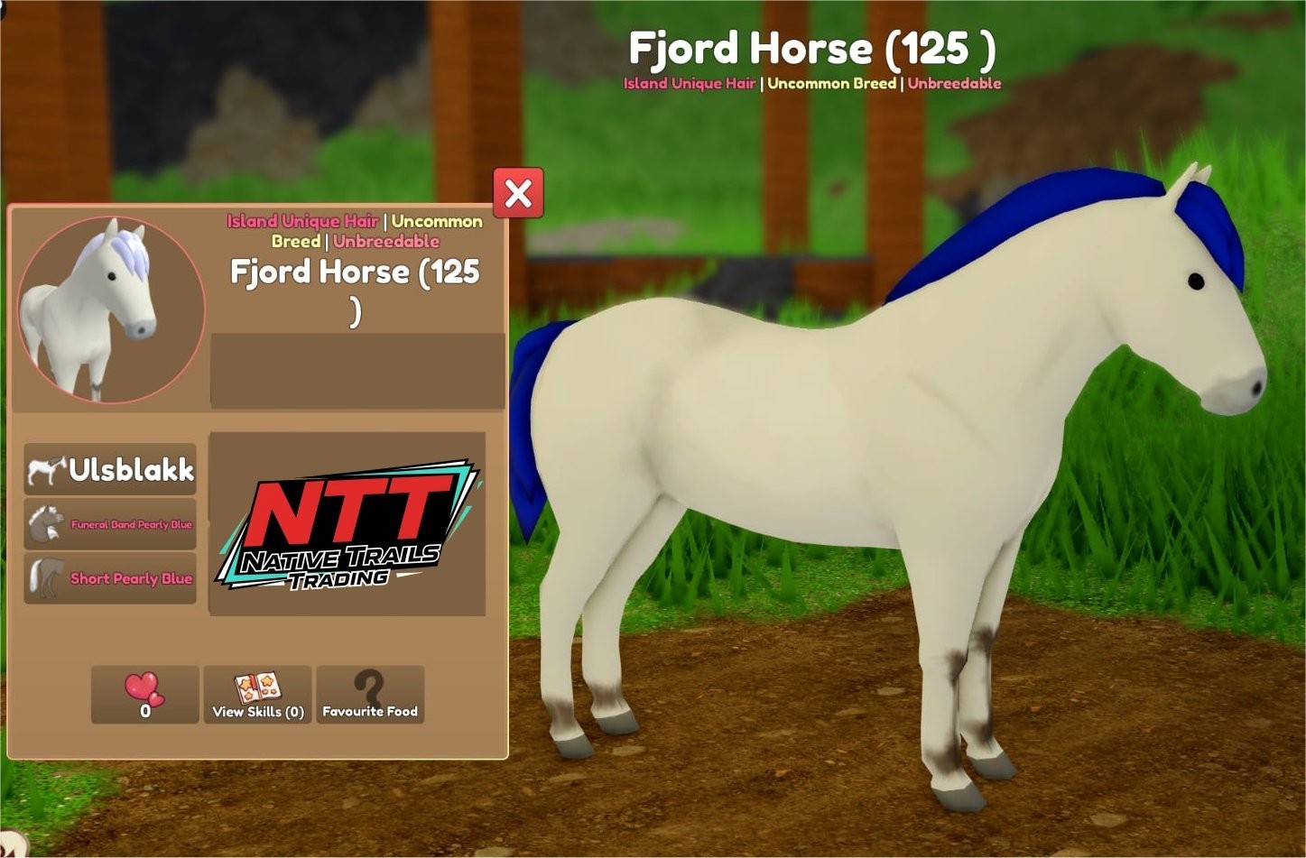 Wild Horse Islands - Ulsblakk, Pearly Blue, FJORD HORSE - IUH | eBay