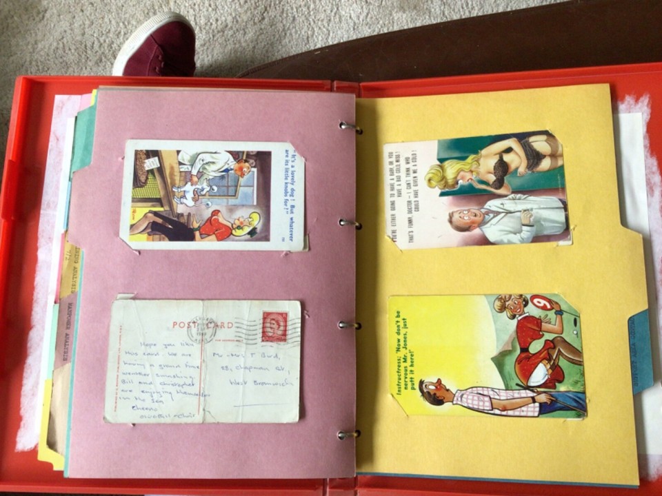 Saucy postcard collection with rare stamps on some | eBay UK