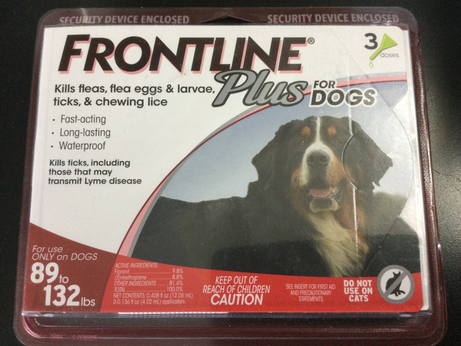 FRONTLINE Plus 3 Doses Flea and Tick Treatment for Extra Large 89 to ...