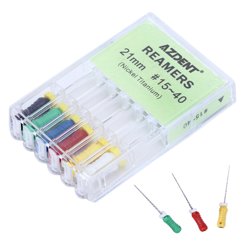 10x Dental Niti Reamers Nickel Titanium Hand Use File 21mm 15#-40 ...