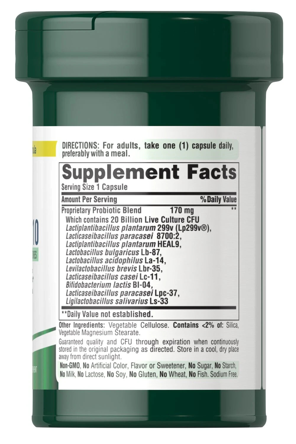 2 Pack Probiotic 10 Ultra Strenght 20 Billion CFU 60 Rapid Release Caps ...