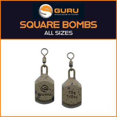 GURU SQUARE BOMBS - NEW | ALL SIZES - COARSE/MATCH FISHING WEIGHTS | eBay UK