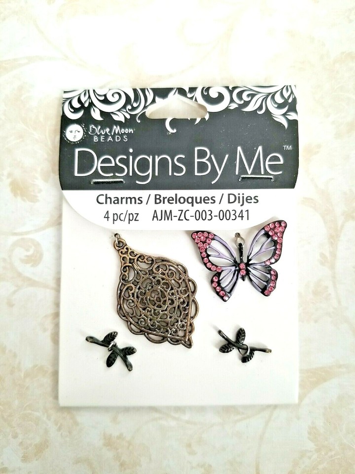 4 pc Assorted Charm set by Blue Moon Beads | eBay
