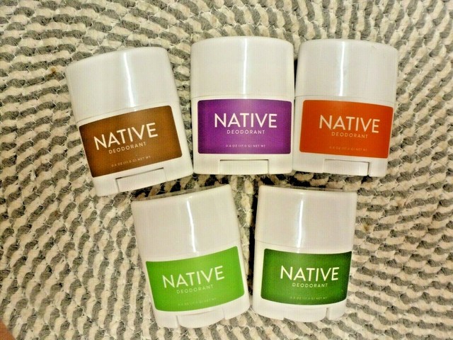 Native Travel Size Deodorant 5 Sampler Pack Aluminum Paraben for sale ...