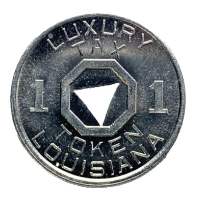 Louisiana Luxury Tax Token Coin 1936-1938 Aluminum 1 Mill Triangle Cutout Round | eBay