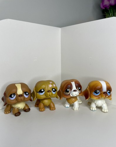 Littlest Pet Shop LPS St Bernard Dog Lot #688 #481 #229 #76 AUTHENTIC ...