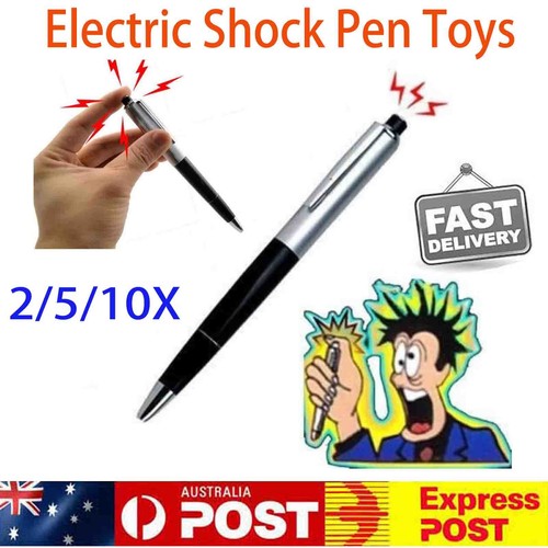 10X Electric Shock Pen Novelty Prank Trick Joke Gag Toy Gift Funny Gift ...