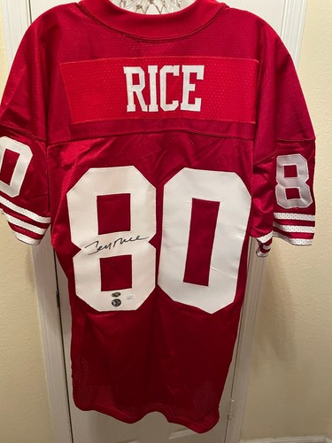 Jerry Rice signed autographed autograph auto 49ers Wilson game model ...