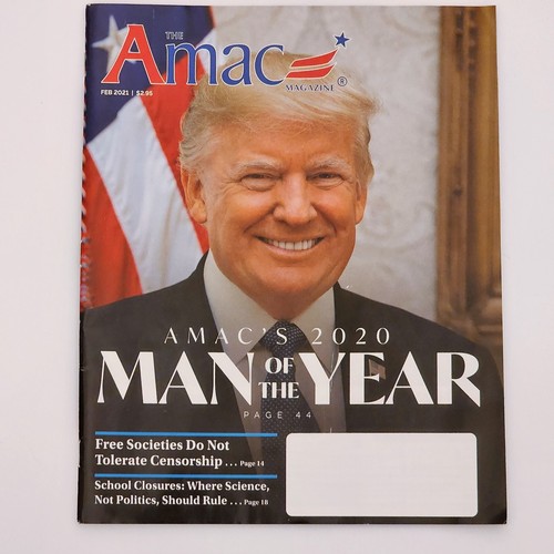 RARE THE AMAC MAGAZINE AMAC'S MAN OF THE YEAR 2021 FEB President Donald ...
