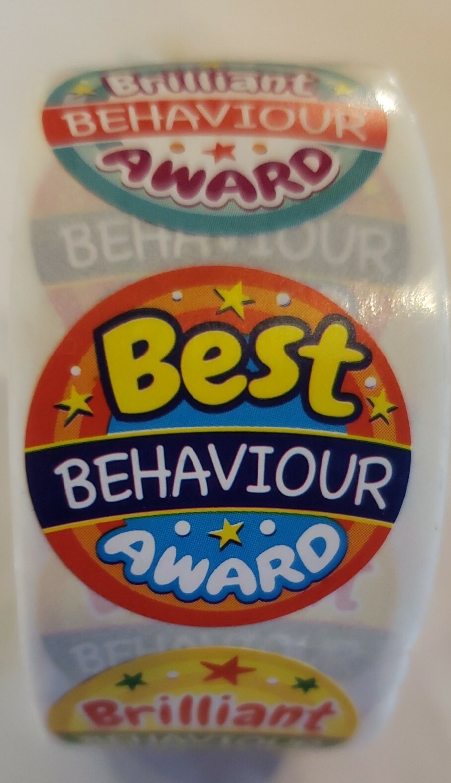 1" Behavior stickers for celebrating Good/Wonderful/Excellent Round 500 ...