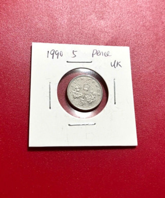 1990 5 PENCE UK COIN - NICE WORLD COIN !!! | eBay