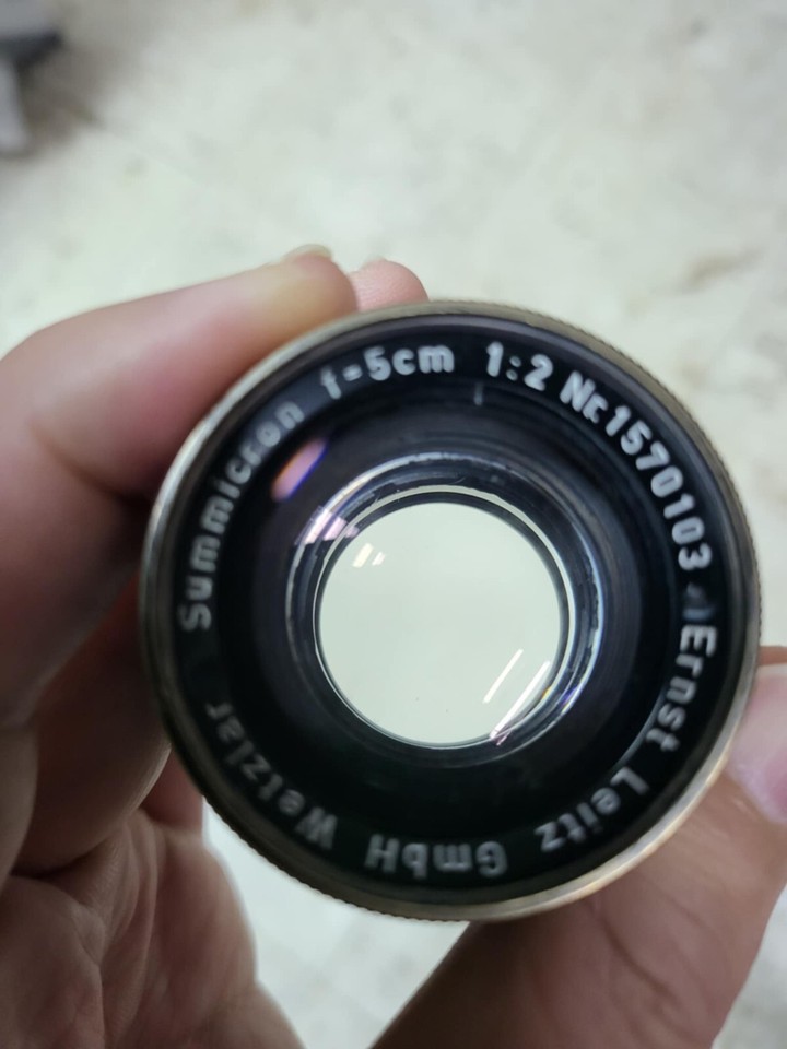 Leica Summicron 5cm f2 Rigid Re-Paint black | eBay