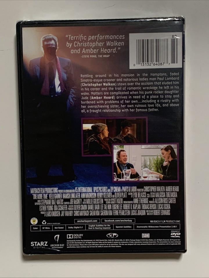 One More Time (DVD) BRAND NEW SEALED - Christopher Walken, Amber Heard ...