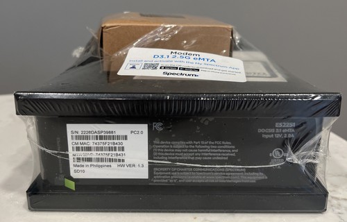 Spectrum 3.1 eMTA Docsis 3.1 Advanced Voice Modem (ES2251) for sale ...