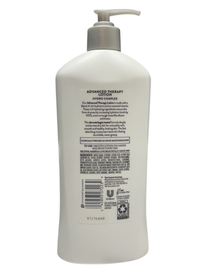(4) Suave Skin Solutions Advanced Therapy Body Lotion Hydro Complex ...