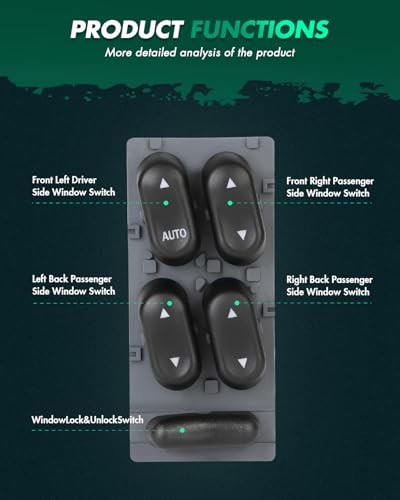 Driver Side Power Window Switch for Ford Crown Victoria 1995-2002 ...