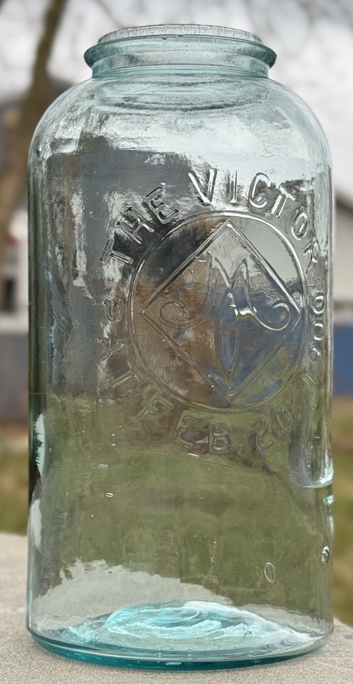 Antique Mason Fruit Jar The Victor HG Feb 20th 1900 | eBay