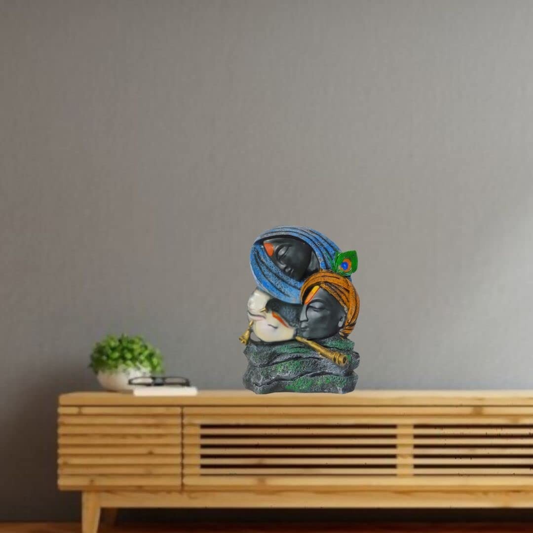 Handmade Resin God Radha Krishna Rare Statue for Home & Office Decor ...