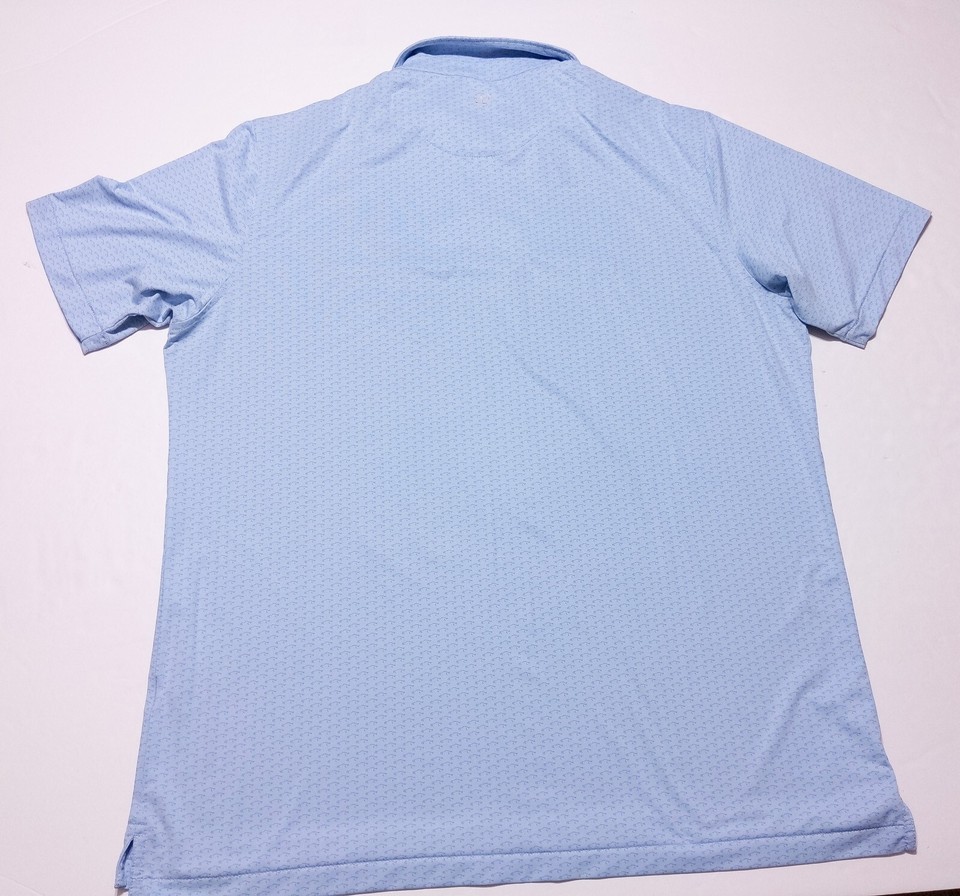 PETER MILLAR Crown Crafted Polo Shirt Lake Nona CC Cars AOP Blue XL | eBay