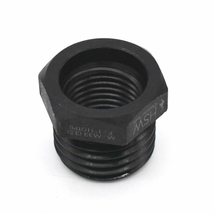 Wood Lathe HEX HEAD Thread Adaptor 1" 8tpi female to M33 *3.5 male ...