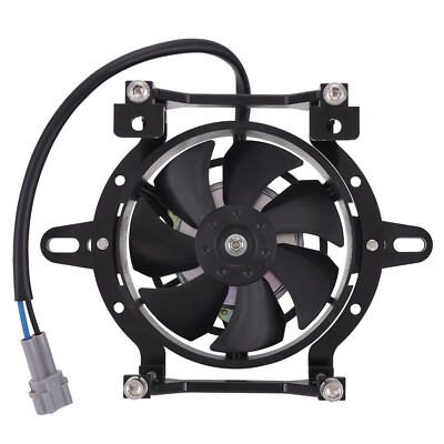 Black Radiator Electric Cooling Fan Universal For ATV Dirt Bike UTV ...