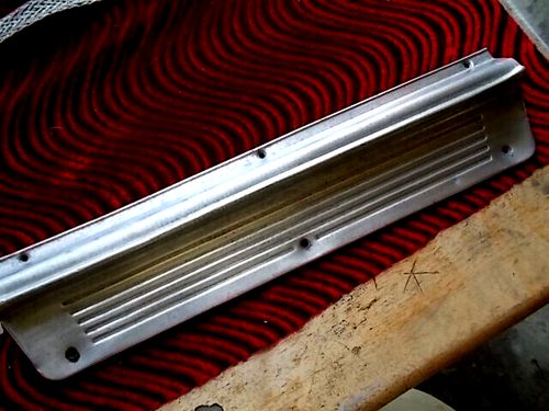 1953 1954 OLDSMOBILE 4 DR. SILL SCUFF PLATE ONE ONLY 19" GM BUICK ...