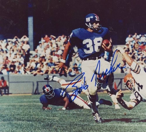 BOB TUCKER NEW YORK GIANTS SIGNED AUTOGRAPHED 8X10 PHOTO W/COA | eBay