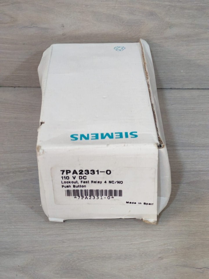 SIEMENS 7PA2331-0 LOCKOUT FAST RELAY 4 NC/NO PUSH BUTTON 11OVDC - W ...
