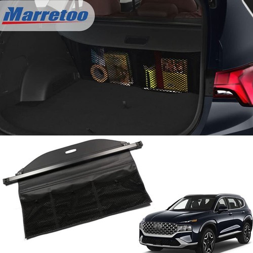 For Hyundai Santa Fe 19-22 Cargo Cover Retractable No Gap Rear Car ...